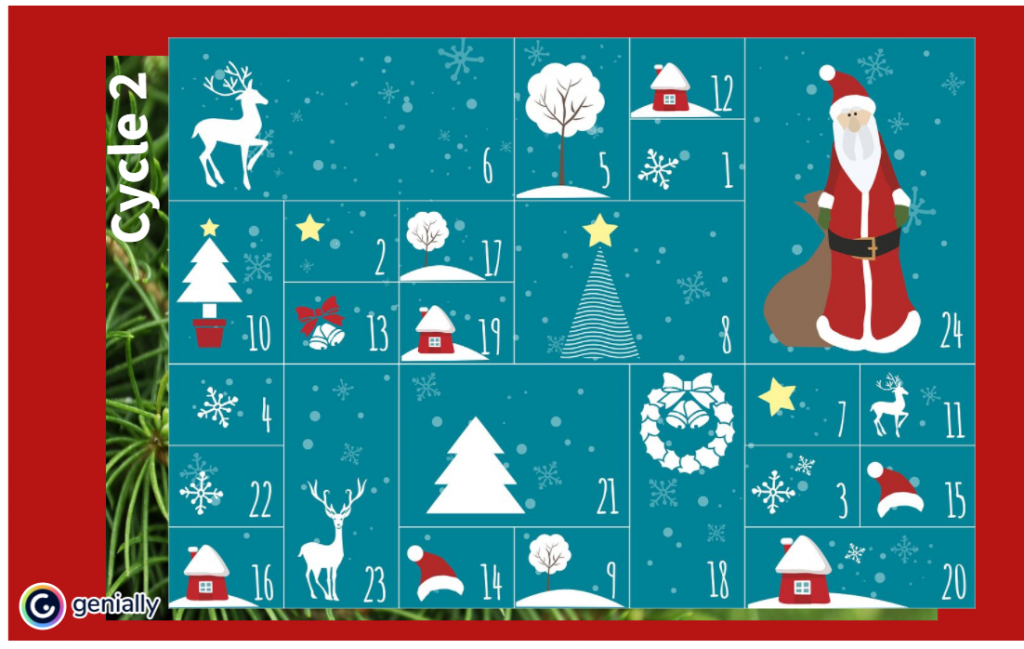 Calendrier de l’avent cycle 2 et cycle 3 – Circonscription de Cognac