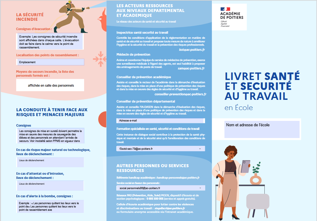 Livret Santé et Sécurité au travail – Circonscription Poitiers Sud