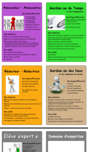 Cartes de rôle – Classes apprenantes