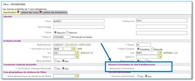 FAQ orientation – affectation
