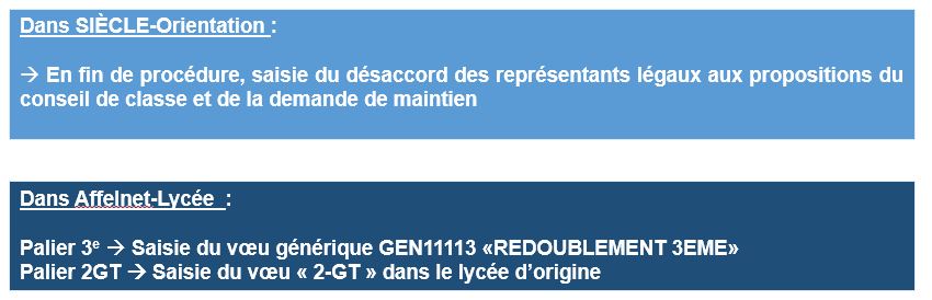 FAQ orientation – affectation