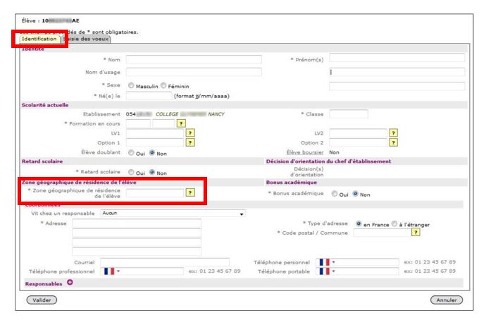 FAQ orientation – affectation