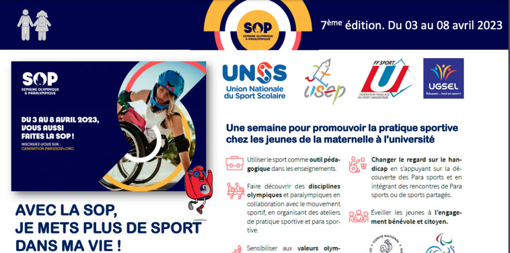 Les infos SOP 2023 en un clic ! – GENERATION 2024 – ACADEMIE de POITIERS