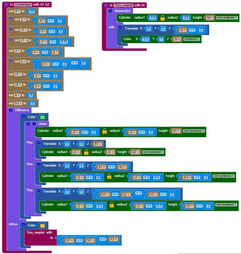 BlocksCAD : un logiciel de CAO pour concevoir rapidement des pièces à ...