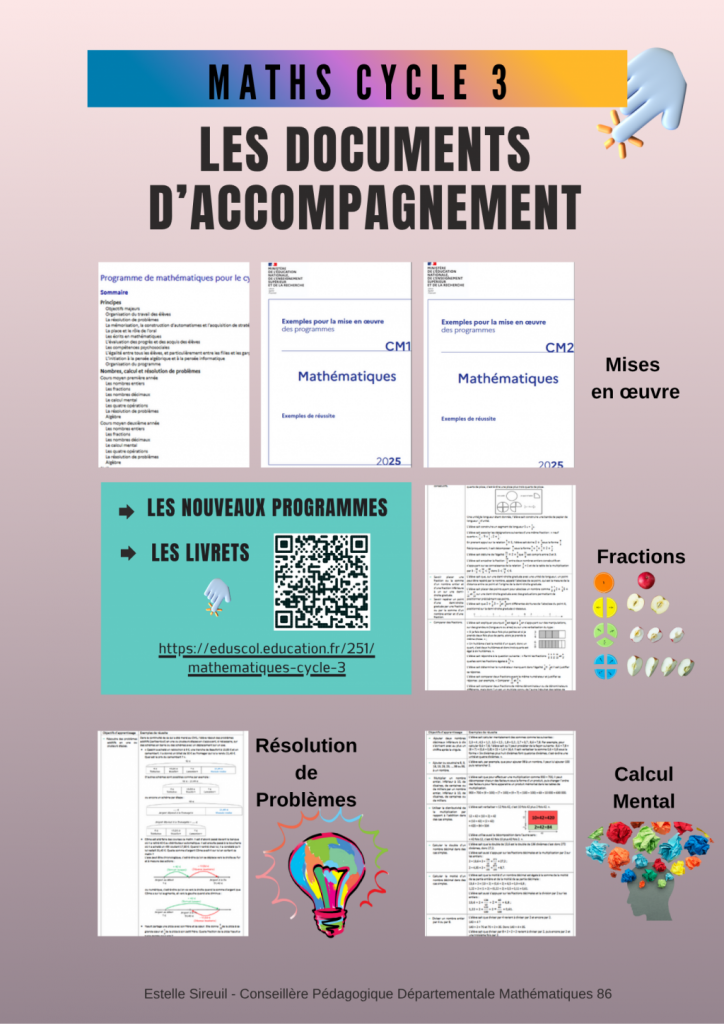 Les documents d’accompagnement Cycle 3 – Mission Mathématiques de la Vienne