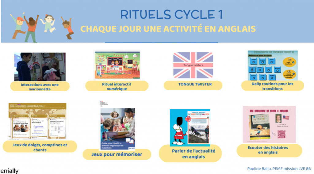 Rituels | Mission Langues vivantes 1er degré