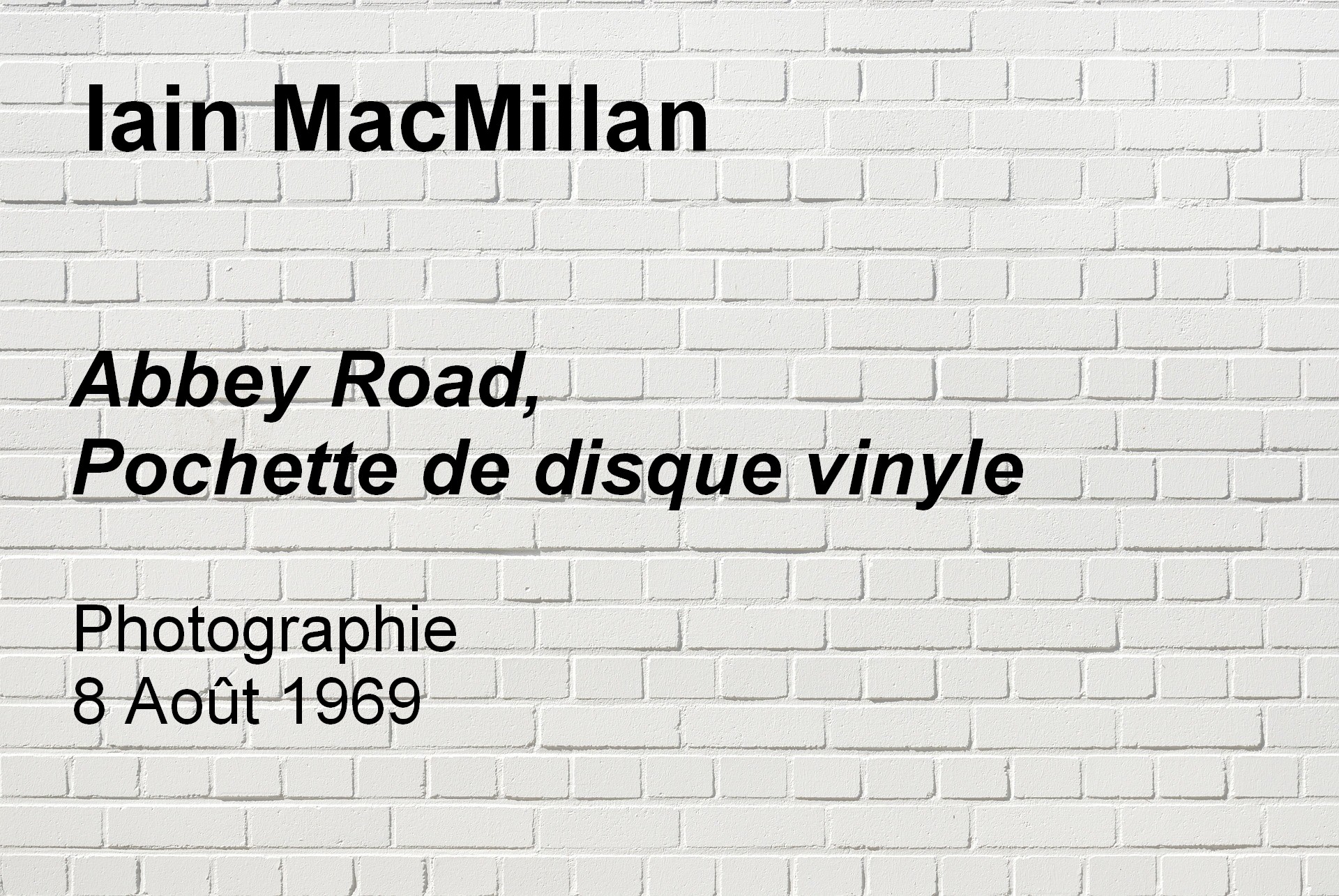 Œuvre 18 : Photographie Abbey Road de lain McMillan – Web Art Project ...
